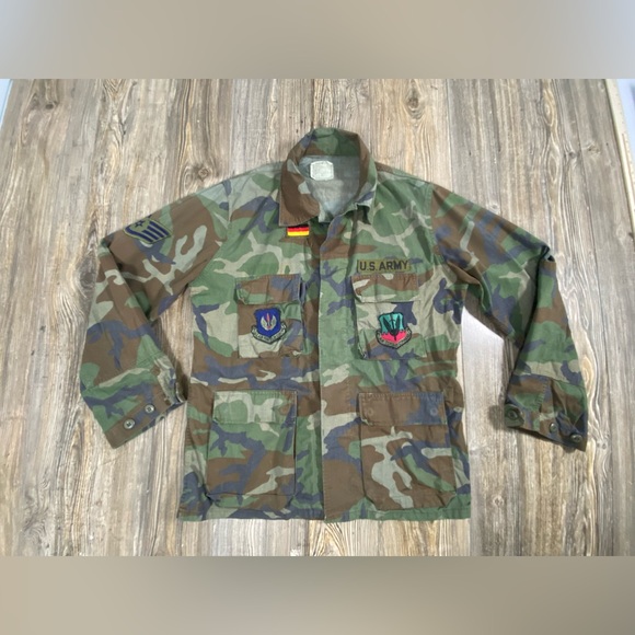 U.S. Army | Jackets & Coats | Vintage Air Army Usaf Woodland Combat ...